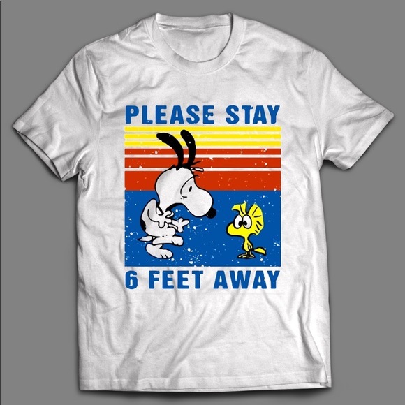 Next Level Apparel | Shirts | Snoopy Woodstock Social Distancing ...